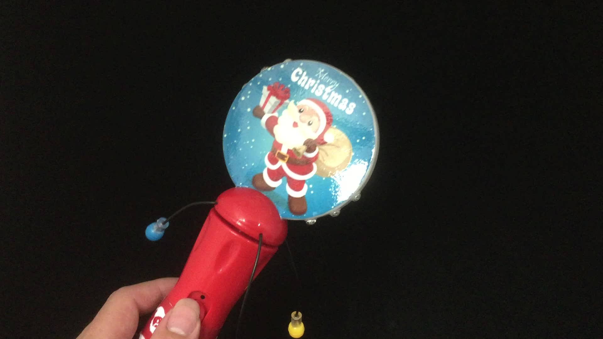 Christmas Design Led Flashing Light Spinner Wand Toy For Kids - Buy Led ...