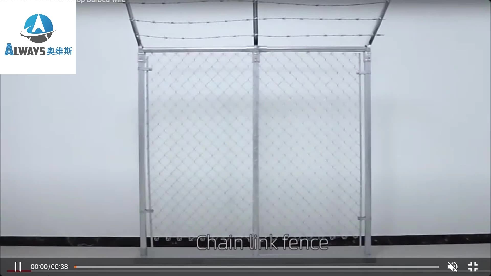 2 Inch Mesh Size Chain Link Fence Clips / Galvanized Safety For Border ...