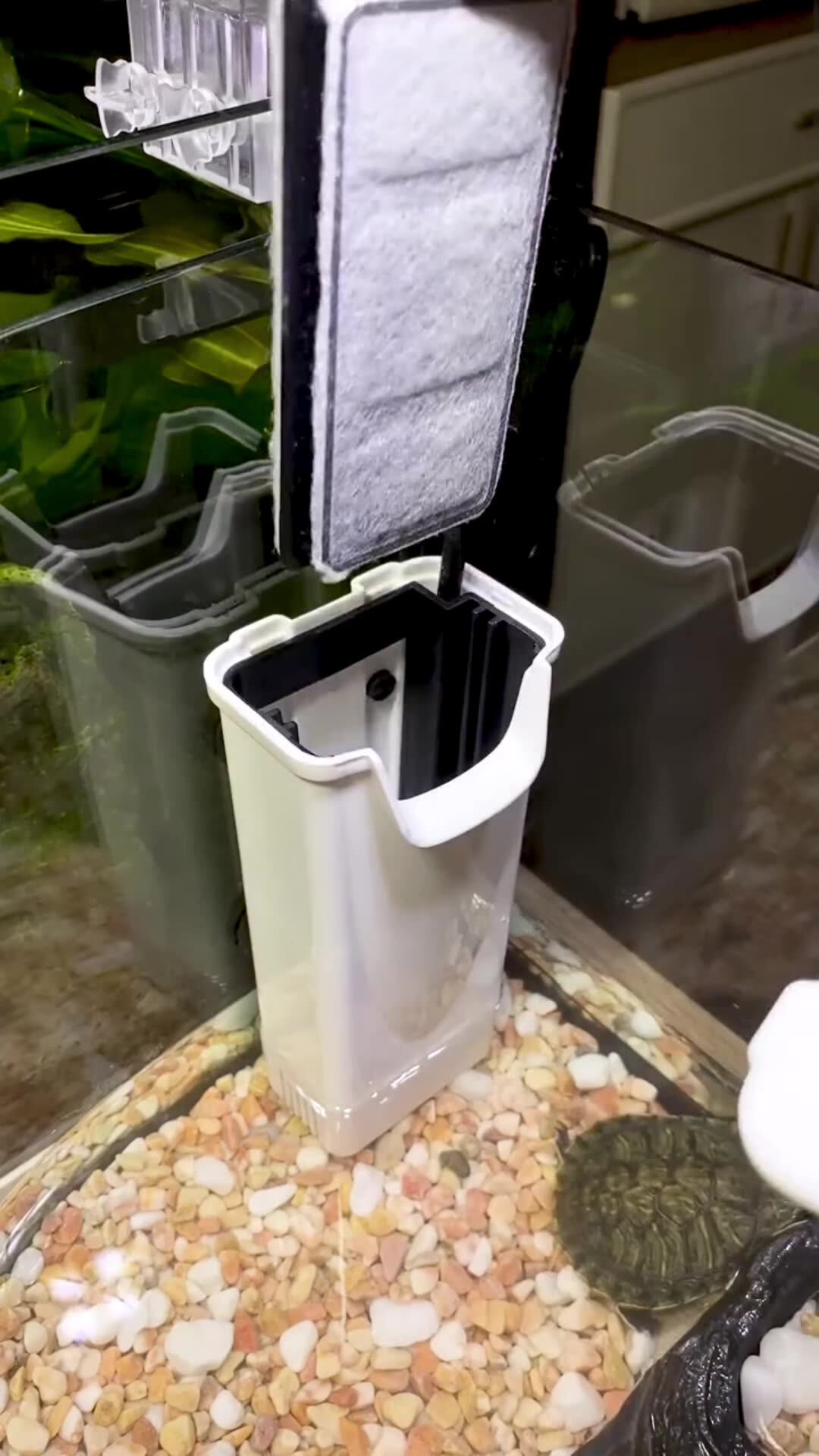 Low Water Level Filter,Small Turtle Tank,Silent Water Purifier,Shallow ...