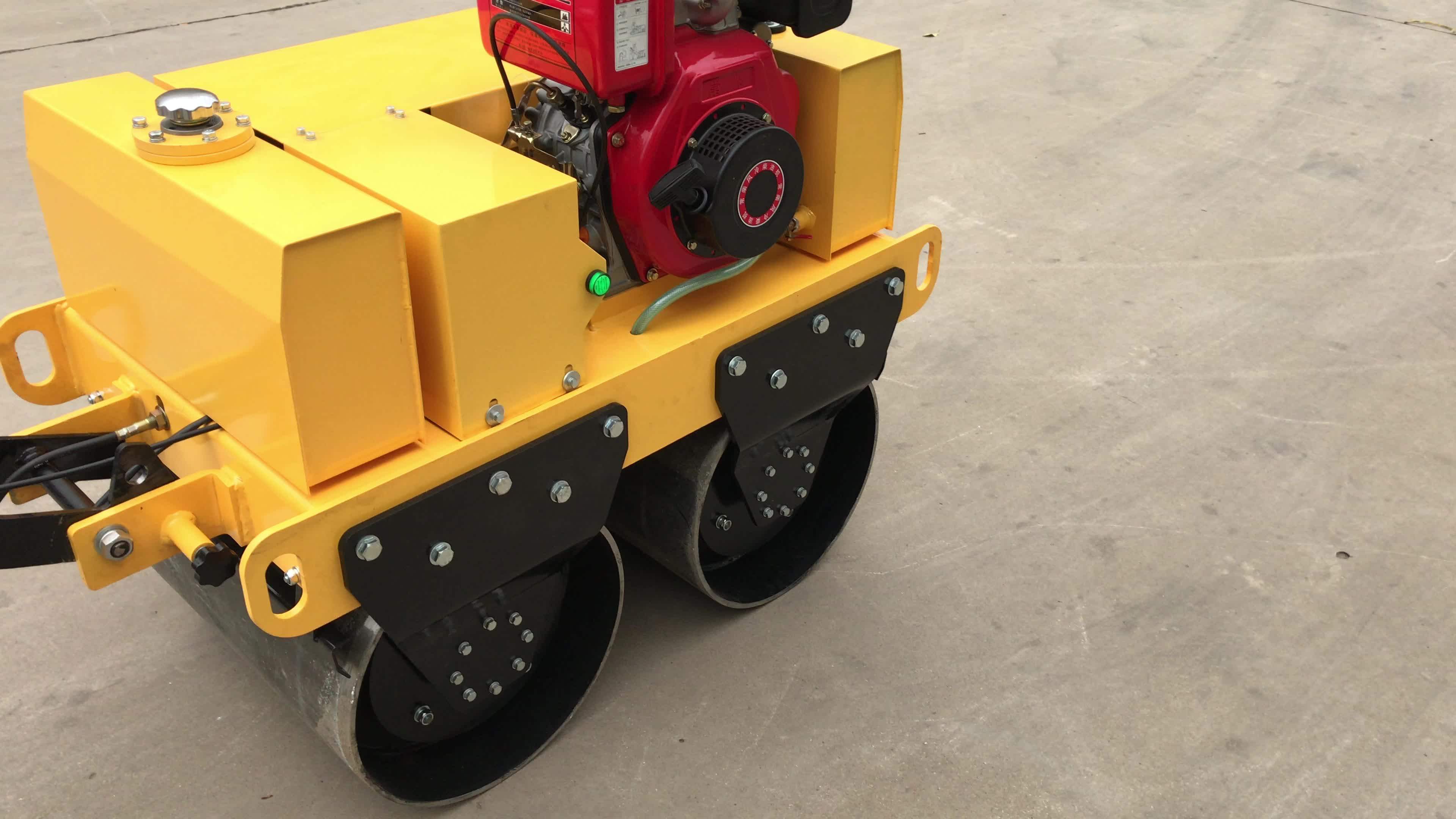 30% Climbing Capacity,Walking Type Hydraulic Vibratory Mini Road Roller ...