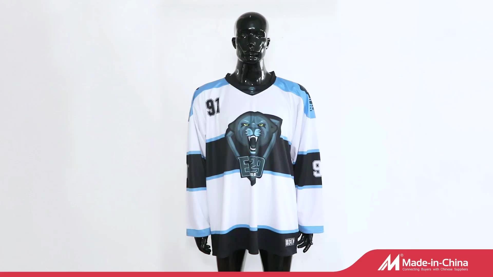 Custom Full Dye Sublimation Team Practice Men Quick-dry Reversible Ice ...
