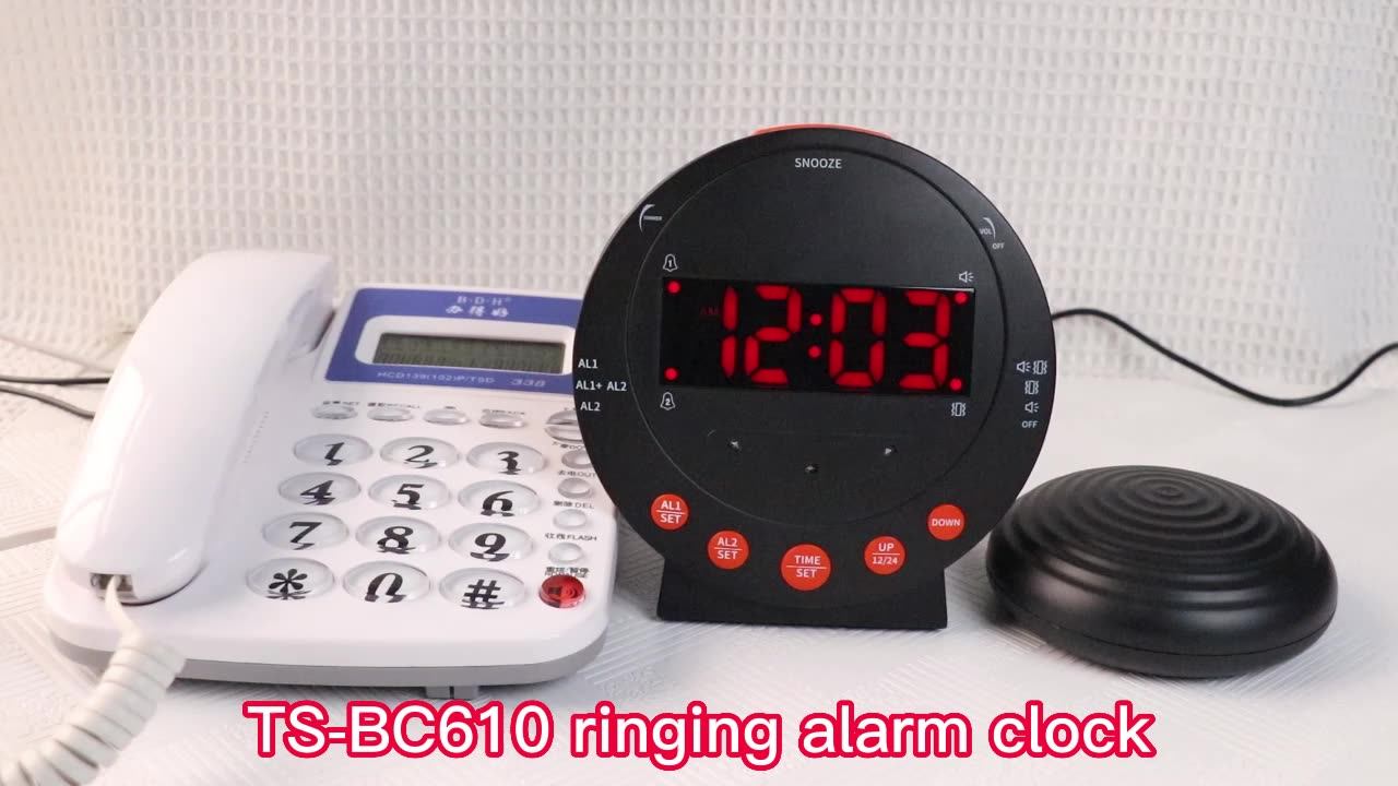 Deaf Hearing Impaired With Bed Shaker Doorbell Reminder Vibrating Ring ...