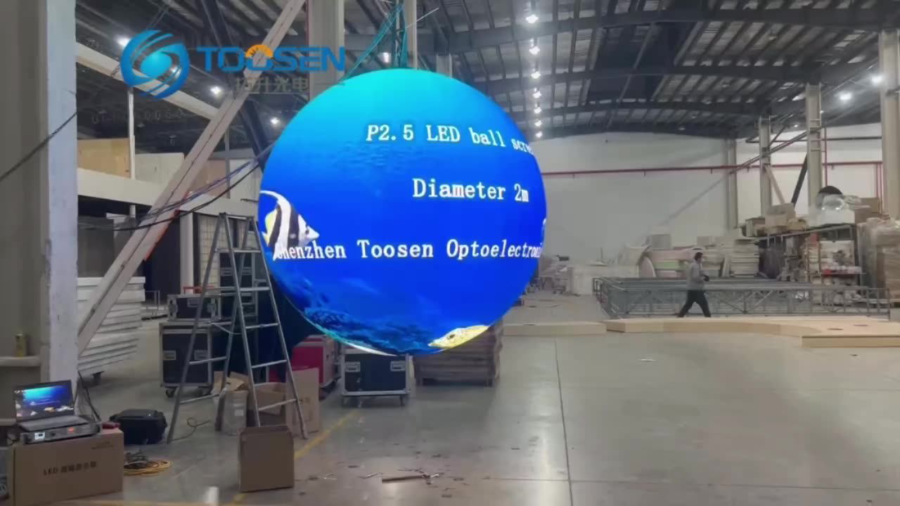 Indoor Outdoor Spherical Led Ball Screen P1 P2 P2.5 P3 P4 Globe ...