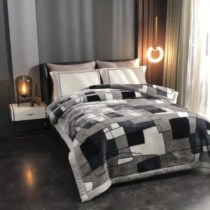 Factory Wholesale Double Layer 2pli Korean Blanket Coperte Cobijas Psra ...