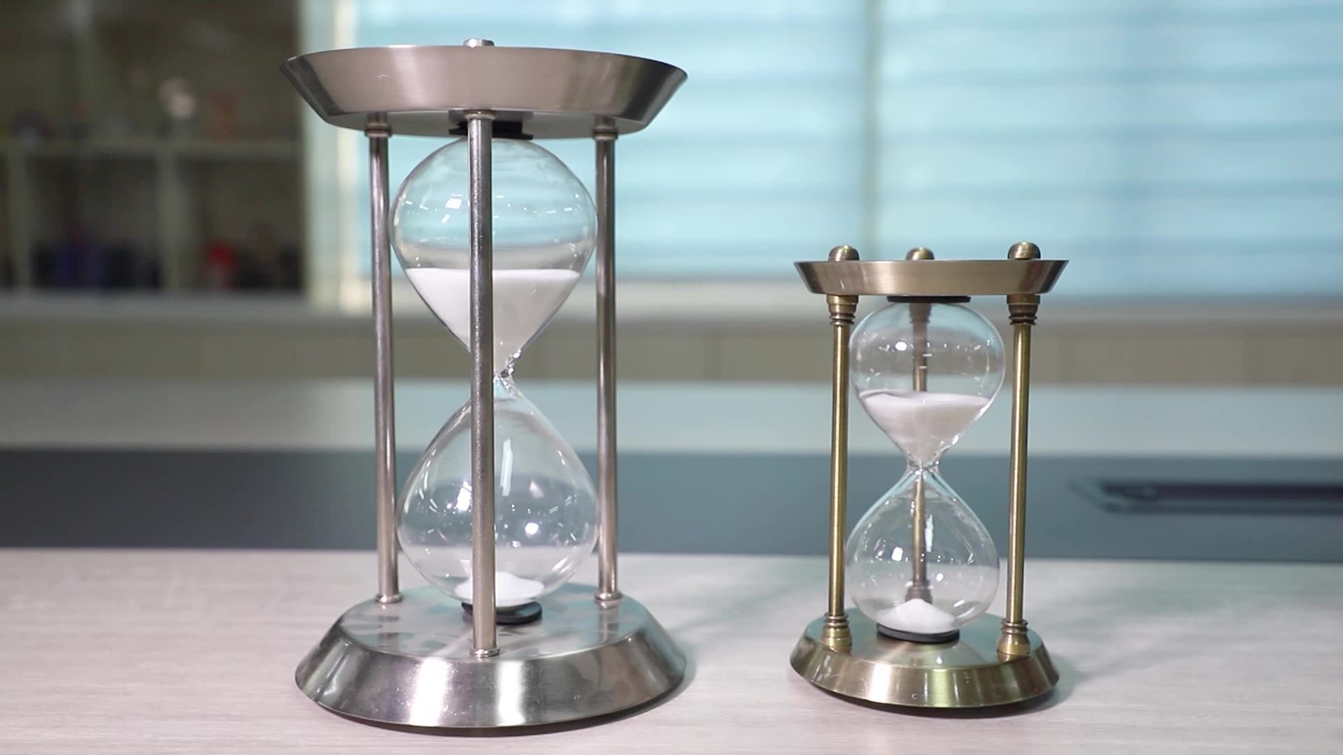 Desktop Decor Antique Large Brass 2 Hours Hourglass Sand Timer Custom ...