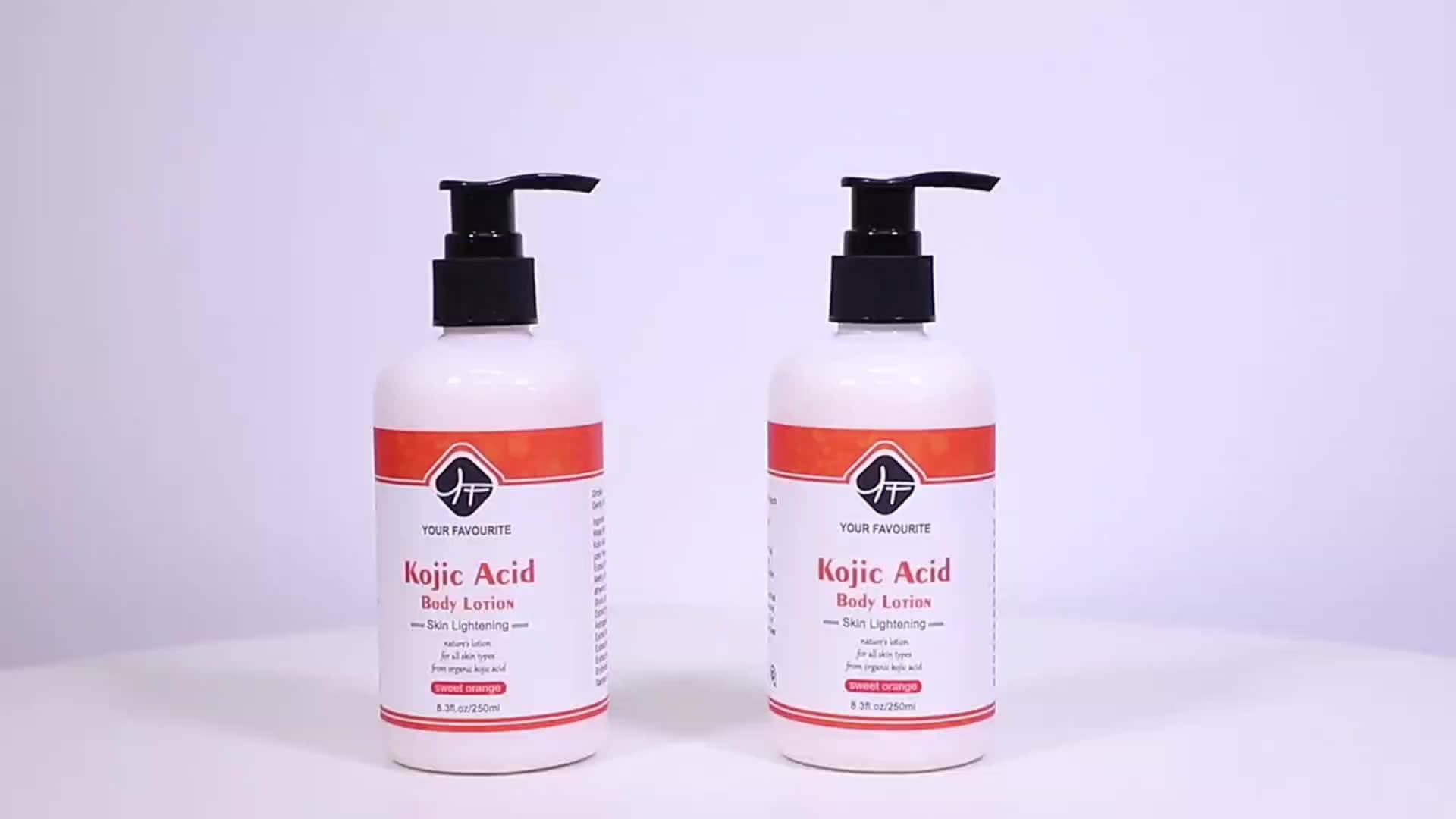100% Pure Kojic Acid Body Lotion Private Label Argan Oil Tea Infused ...