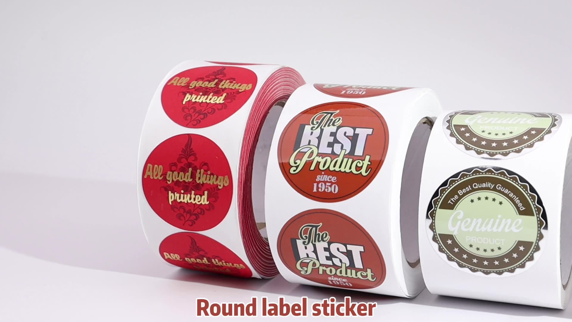 Custom Label Sticker Logo 3d Logo Metallic Stickers Round Logo Roll ...