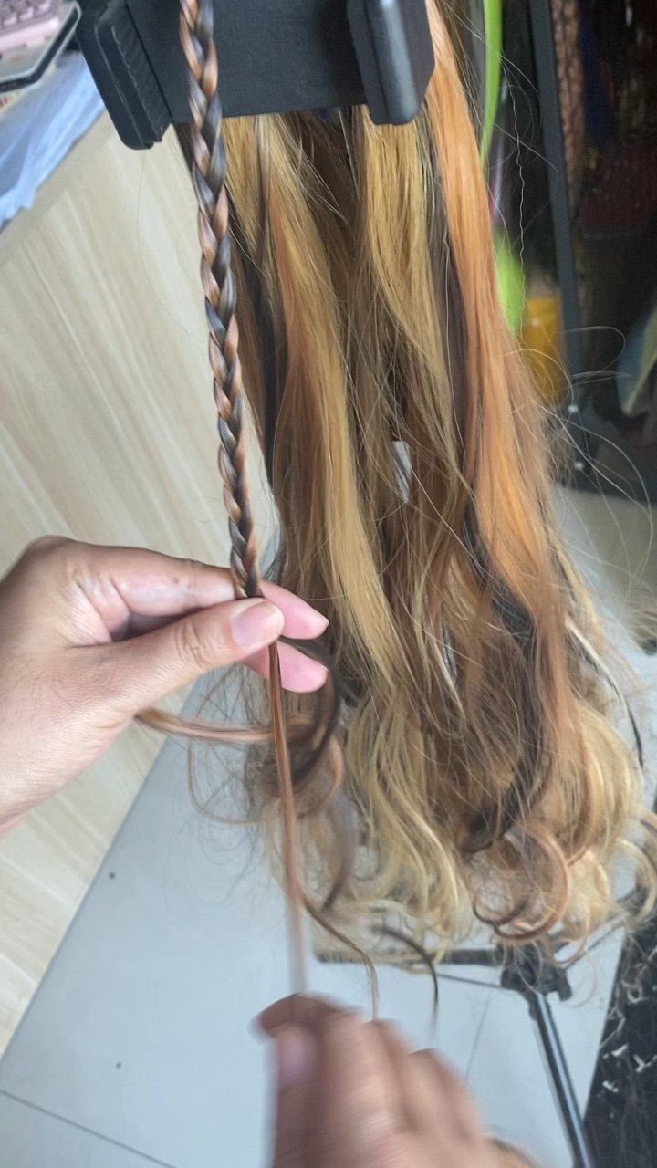 French Curl Braiding Hair Attachment Mesh Promise No Tangle Silk Type ...