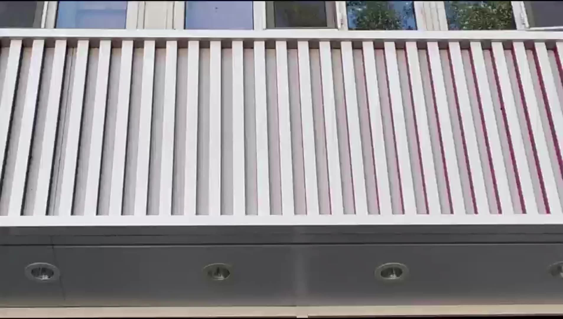 Soffit Fascia Aluminum Linear Baffle Ceilings System Metal Decorative ...