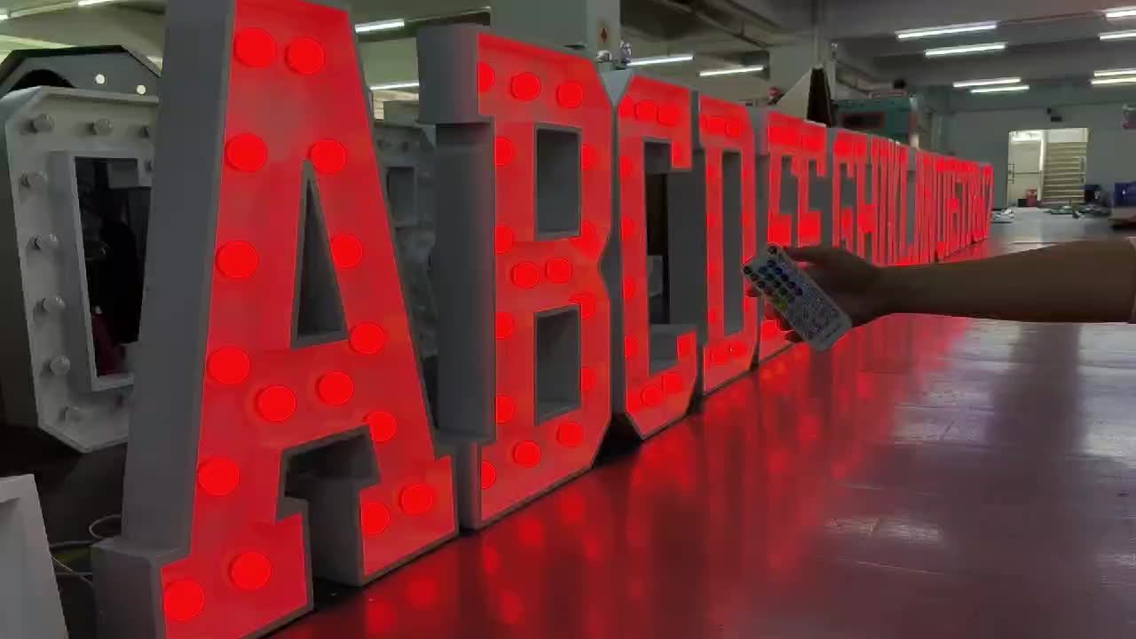 Big Letter Signs Marquee Large Led Numbers Tall 4ft Marquee Sign Free ...