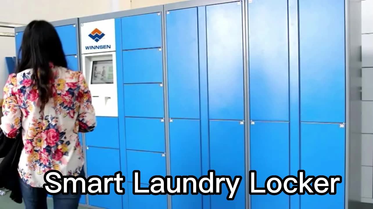 Winnsen Smart Outdoor Metal Smart Parcel Locker Code Lock Steel Safety Supermarket Clothing Drop ...