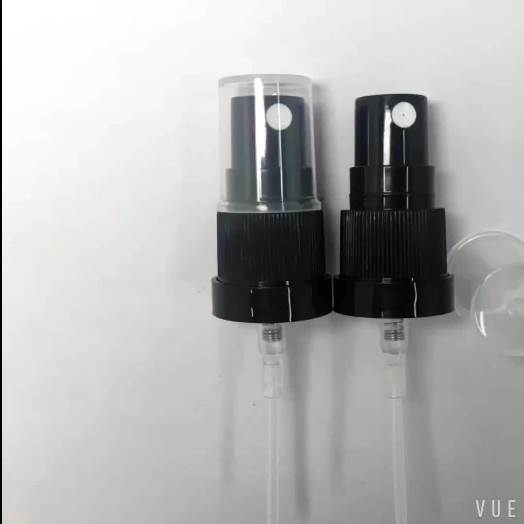 18mm Black Tamper Evident Atomiser Spray Pump With Clear Cover Cap ...
