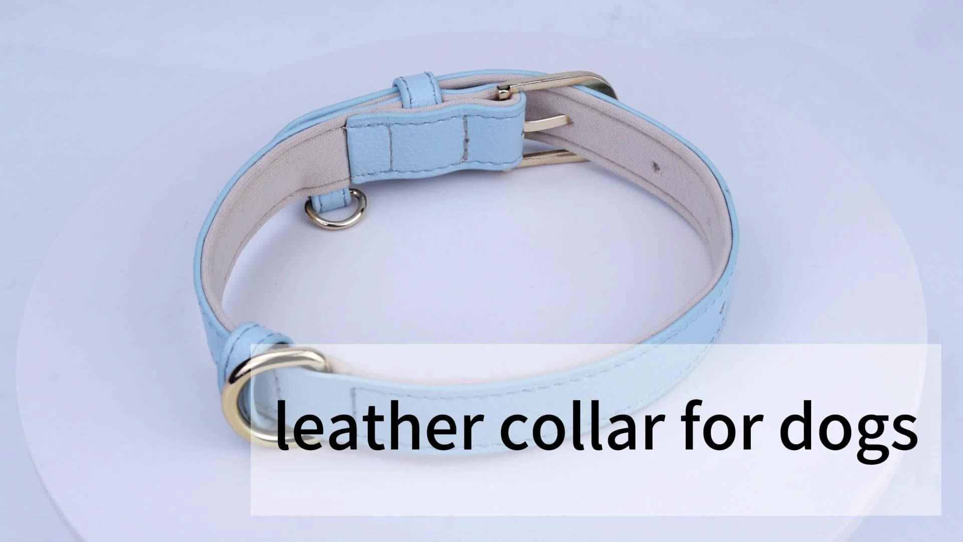 Personalized Leather Dog Collar Vegan Leather Luxury Dog Collar And ...