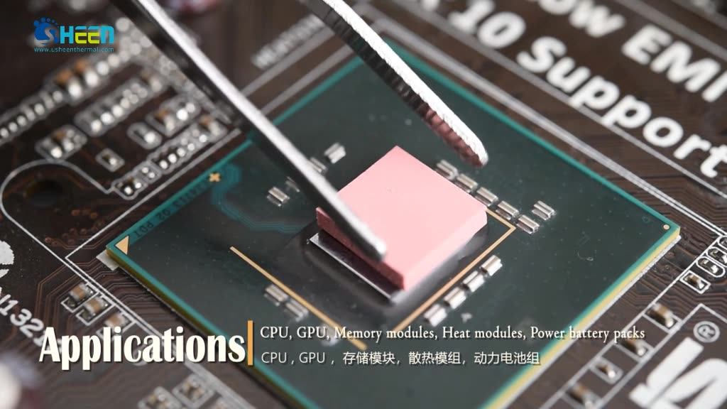 0.15-10mm Thickness 3w/mk Heatsink Cooling Thermal Conductive Silicone ...