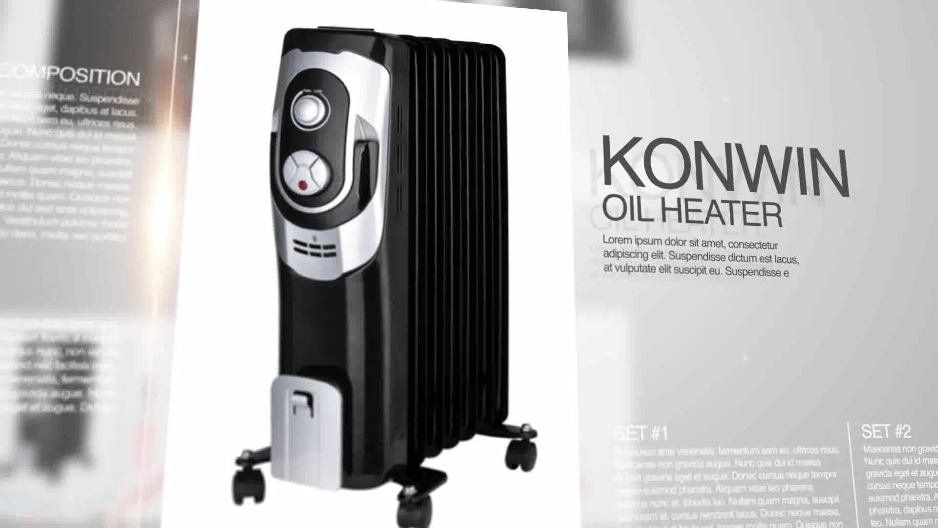 Konwin Wall Mounted Electric Air Convection Heater Ph01-1000 1000w ...