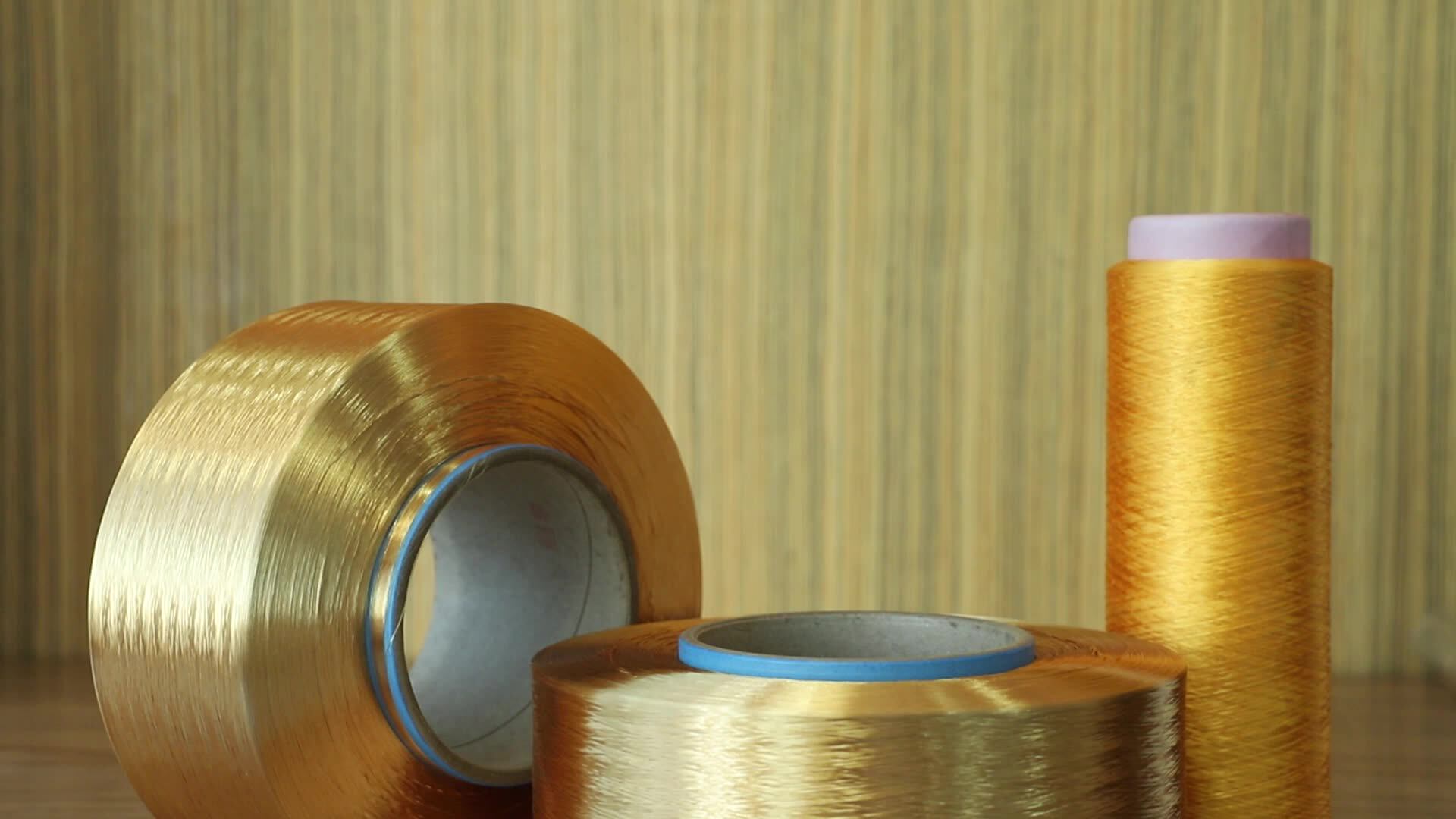 Fdy 300/96 Golden 30024 Tbr Fdy Bright Trilobal Polyester Filament Yarn ...