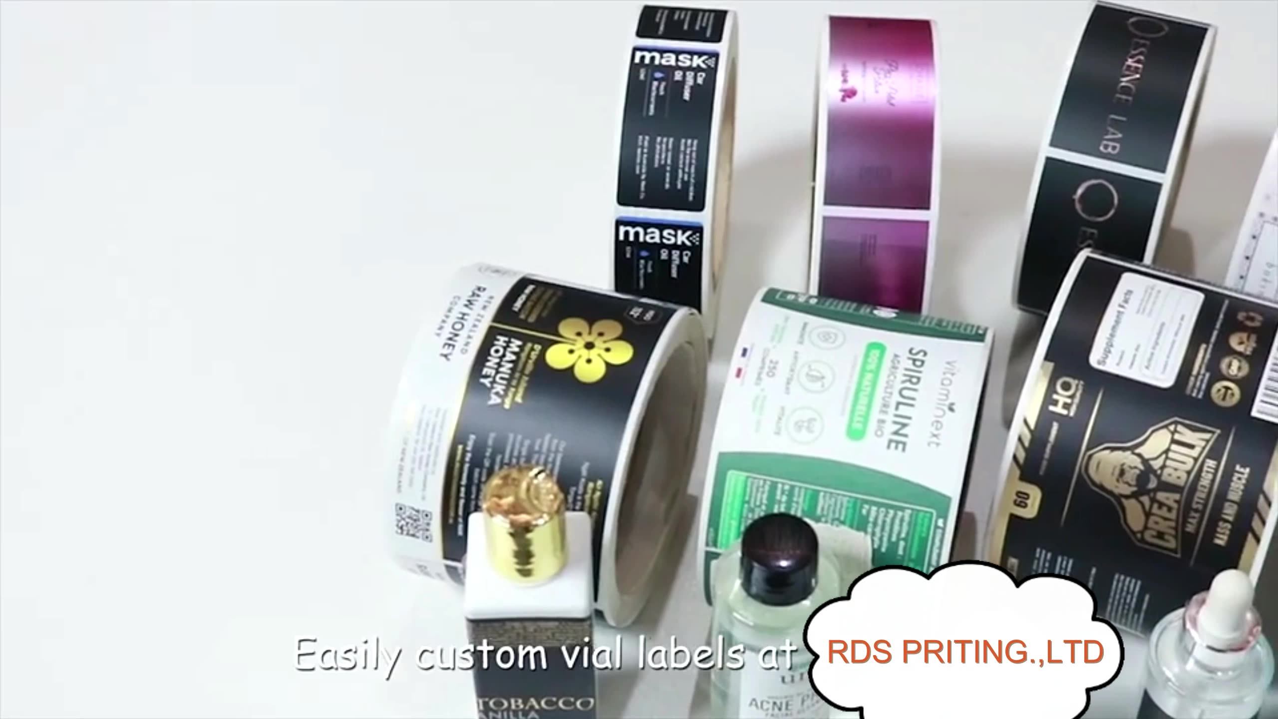 Custom Self-adhesive Vinyl Stickers Logo Sticker Waterproof Sticker ...