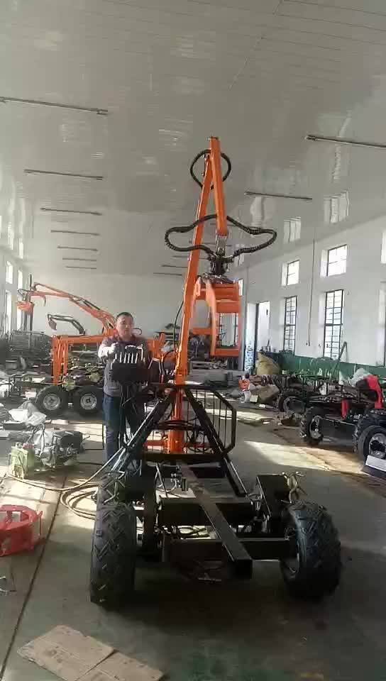 Timber Wood Log Grab Trailer Loader With Winch For Woodworking ...