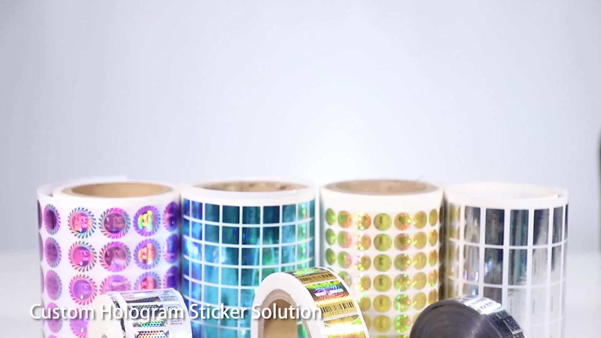 Printing Custom 3d Hologram Sticker /3d Holographic Security Label ...