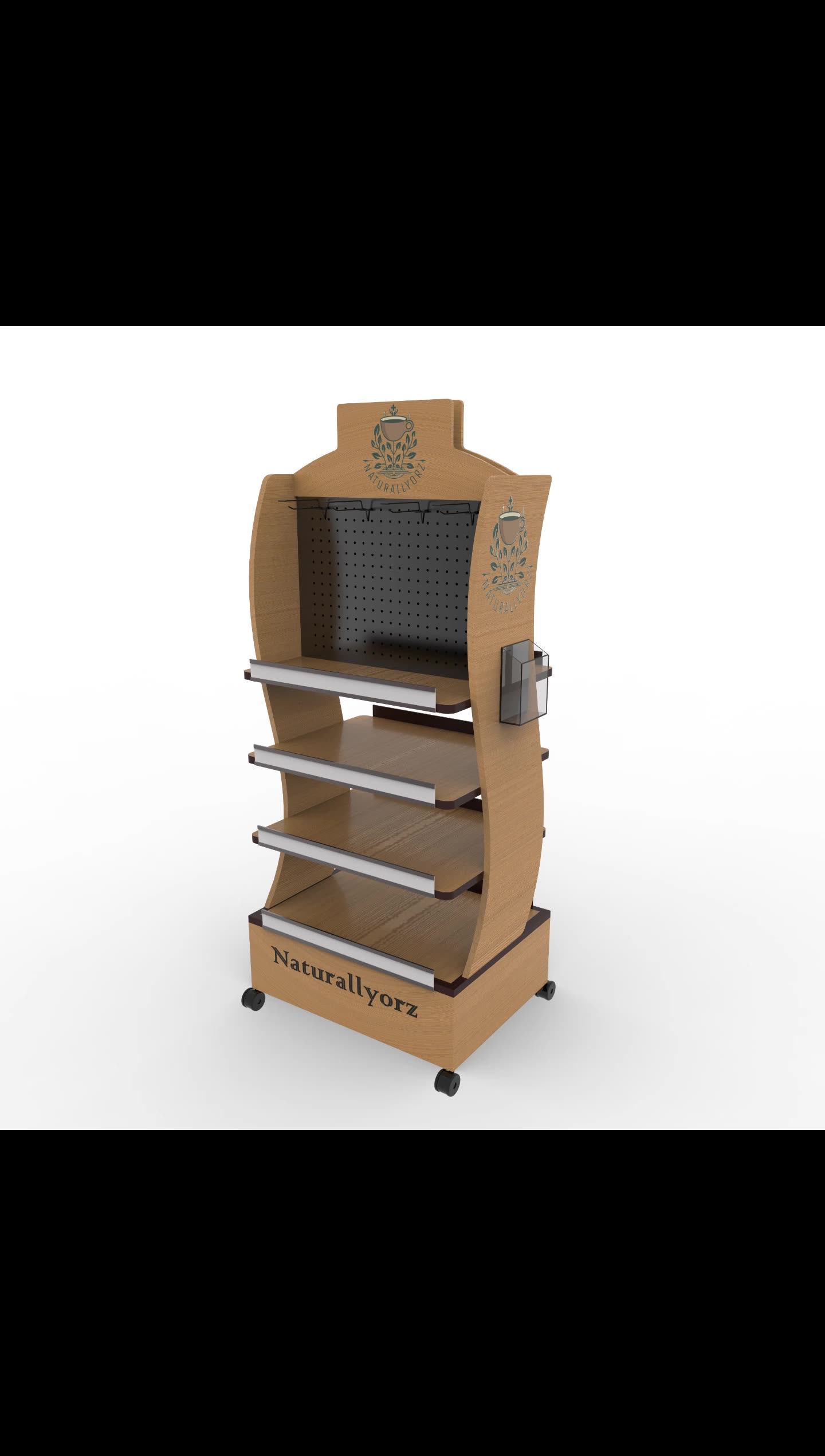 Pop Customized Pine Wood Display Stand Floor Wooden Shop Display Rack ...