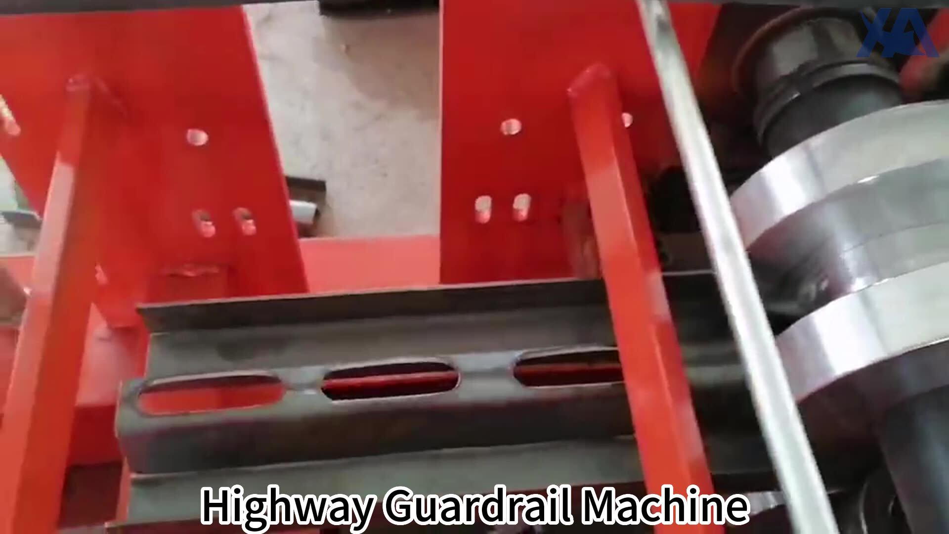 Heavy Duty Safety Crash Barrier Making Machine Highway Guardrail Plate ...
