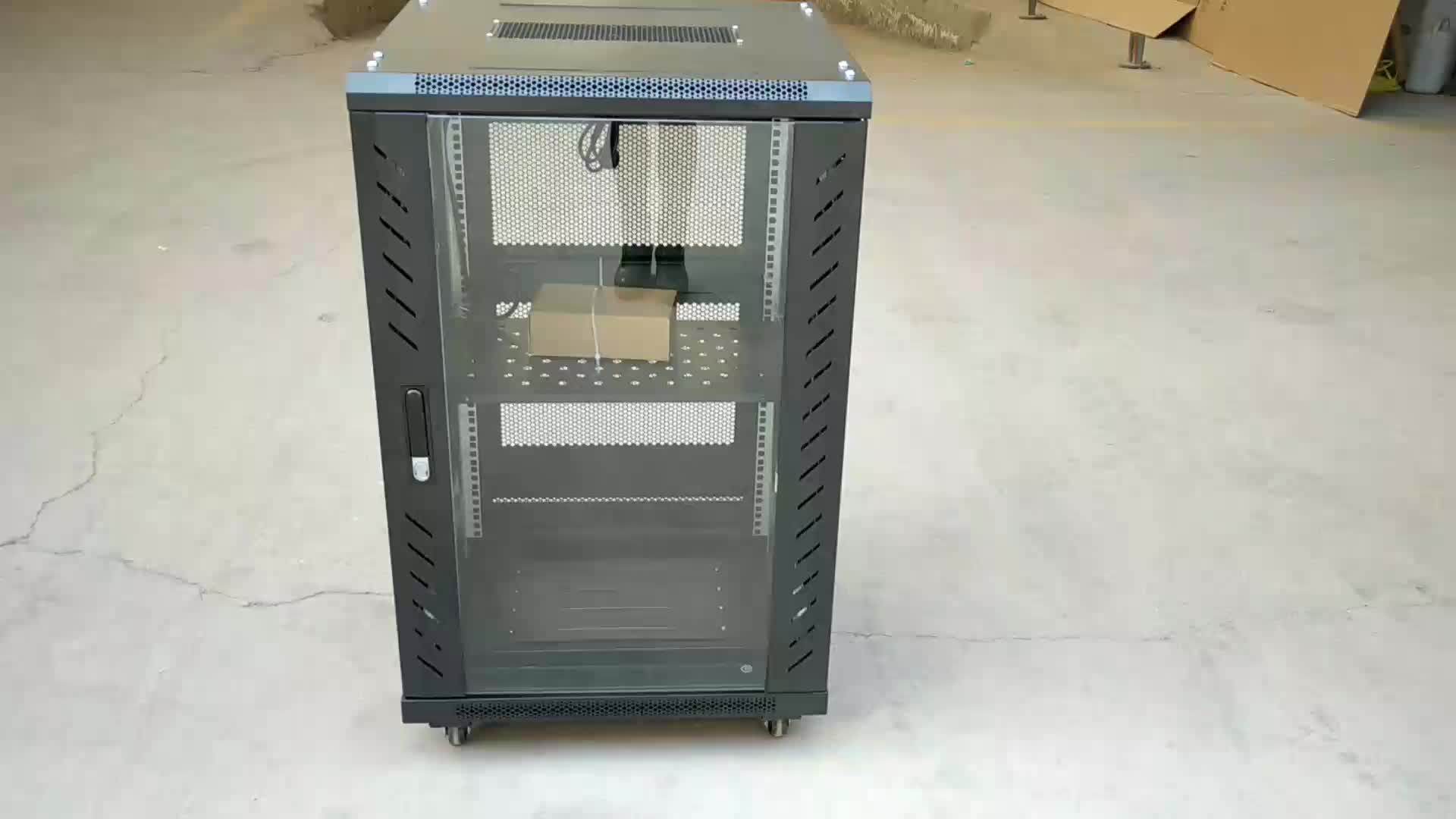 Floor Standing Black Standard 19 Inch Studio Server Rack 18u - Buy ...