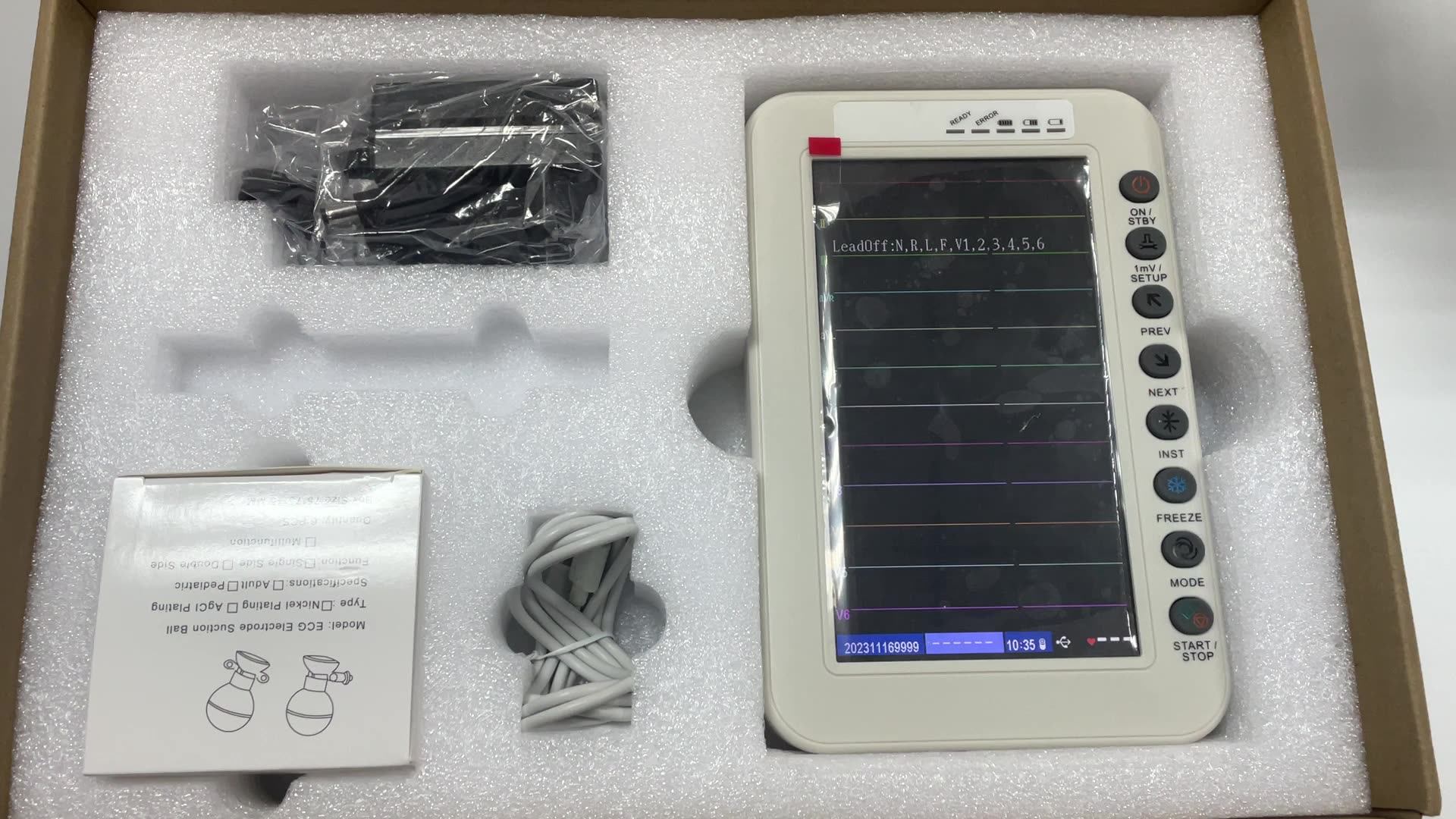 Ecg-1200a Ecg Workstation Pc Vet Portable Medical 12 Channel ...