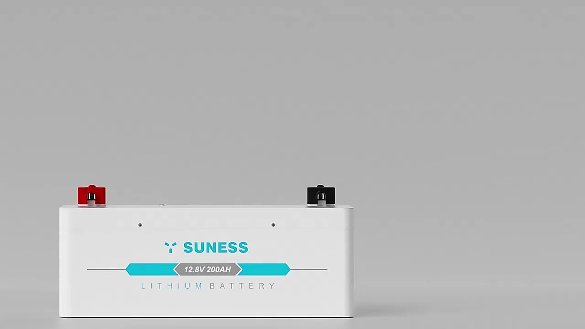 Suness Residential 12v 200ah 6000 Cycles Solar Inverter Battery 2.56 ...