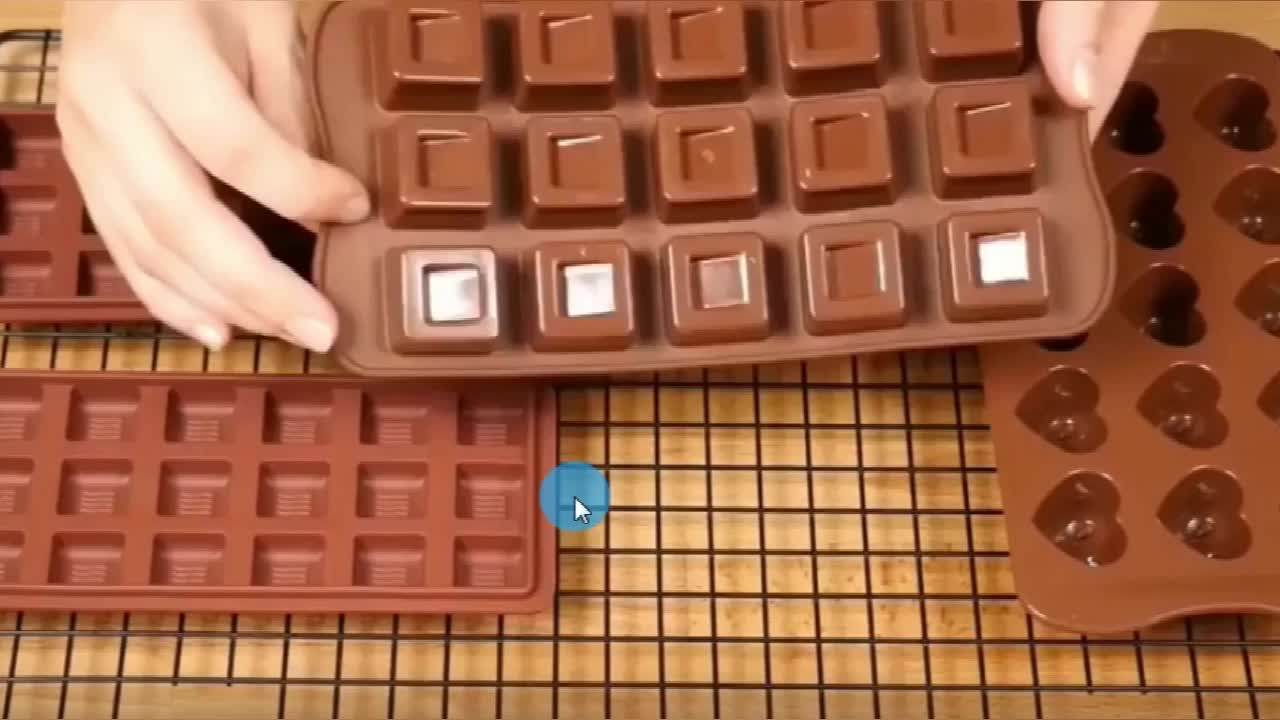 Square Shaped Pc Chocolate Mold Candy Mold - Buy Square Chocolate Mold ...