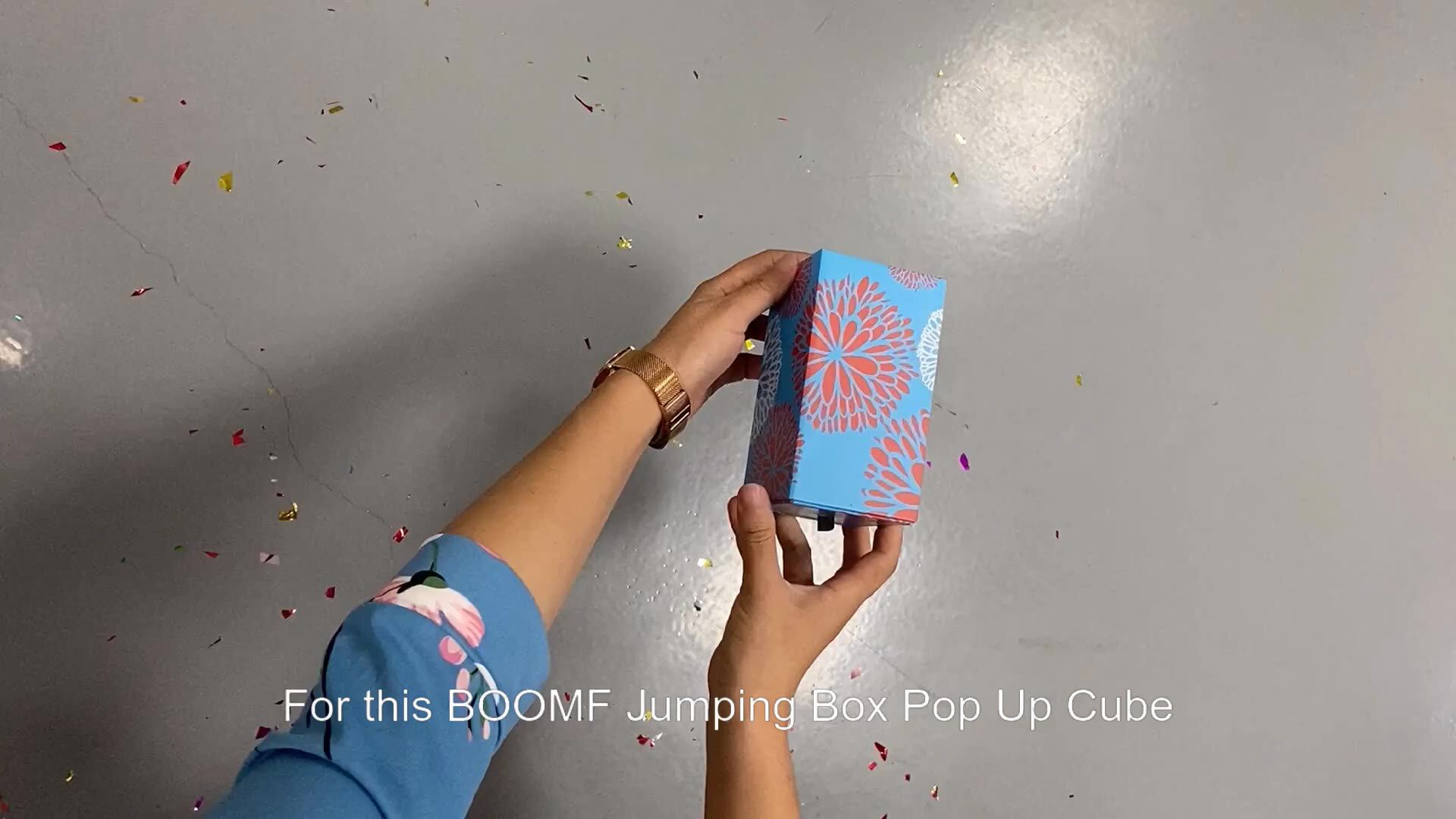 Wholesale Paper Boomf Jumping Box Pop Up Cube - Buy Boomf Jumping Box ...
