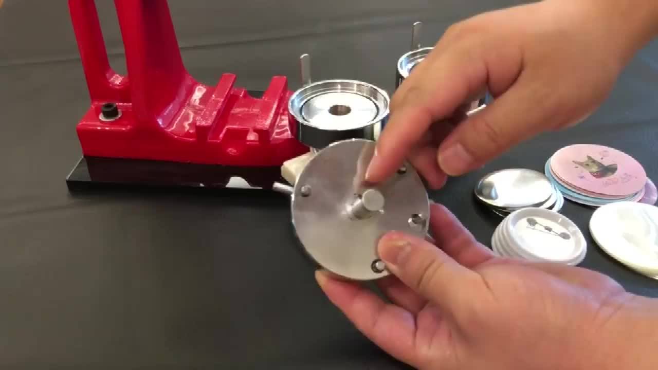 China Manufacturer Hand Press Metal Button Badge Making Machine Pin ...