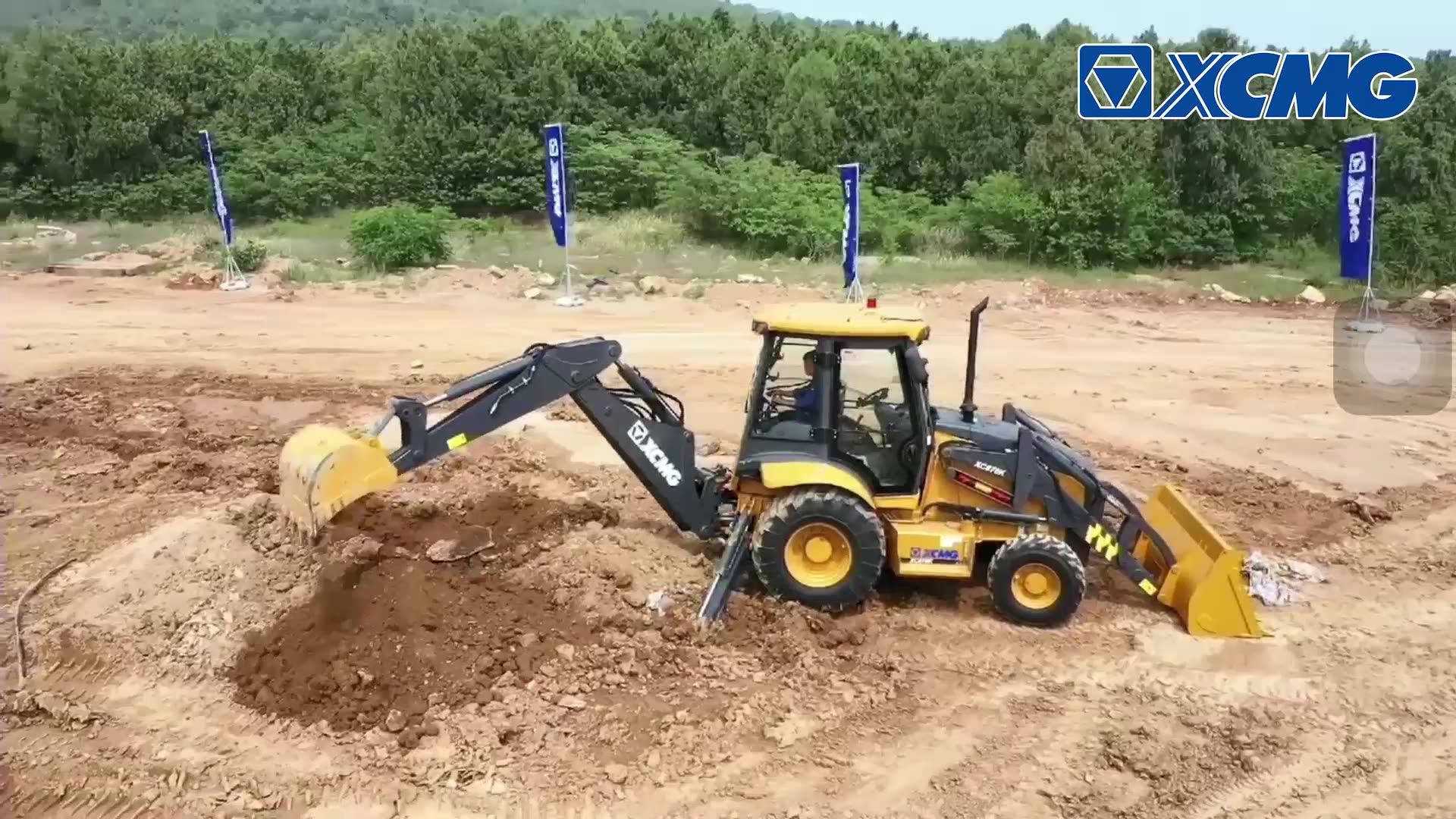 Xcmg Official 4wd Front End Loader And Backhoe Xc870k Chinese New Mini ...