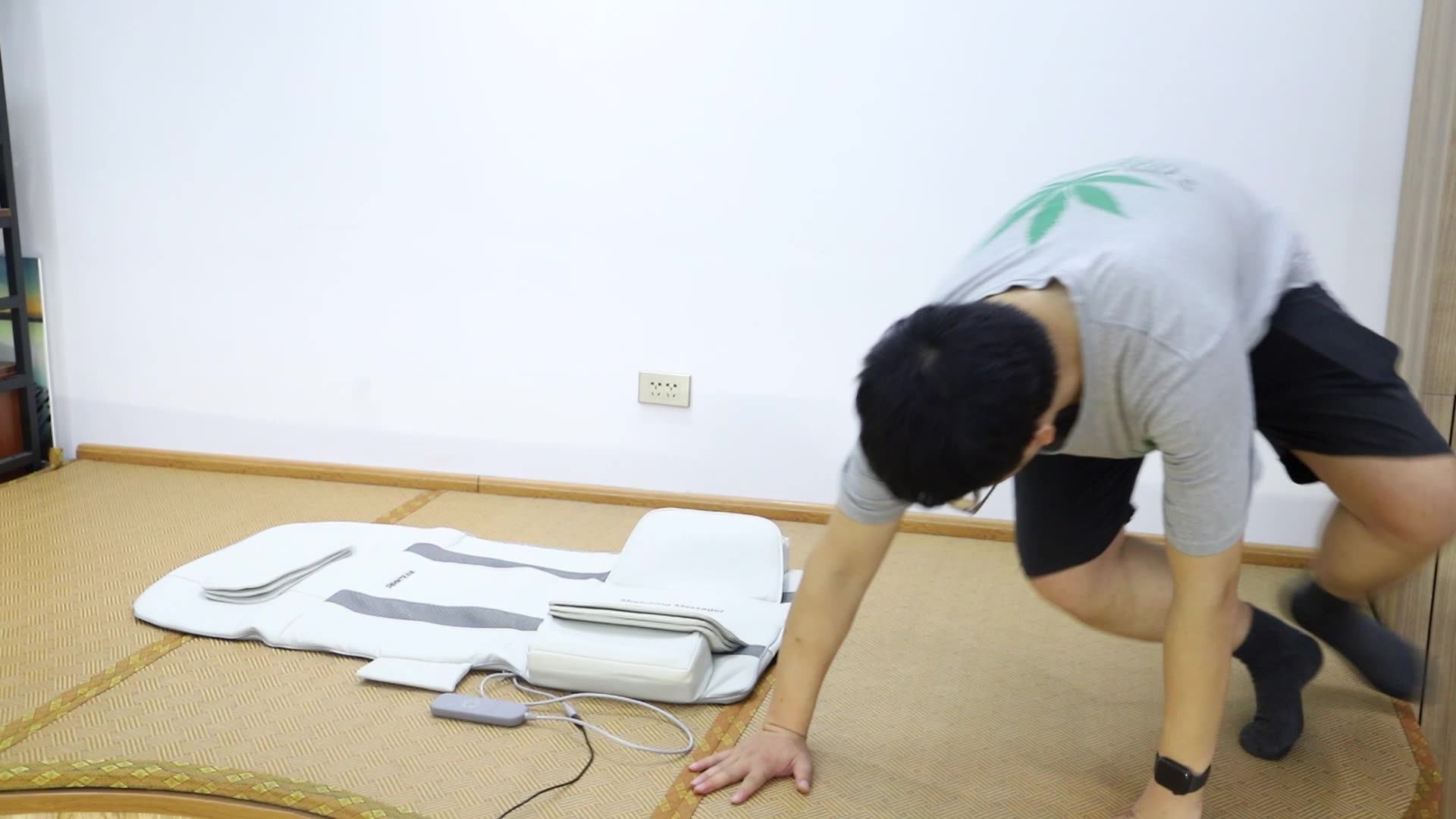 Multi-functional Kneading Air Compression Massage Mat Shoulder Neck ...