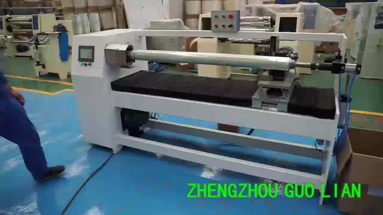 Gl--705 Log Roll Cutter Machine Semi Auto Pvc Roll Cutting Machinery ...