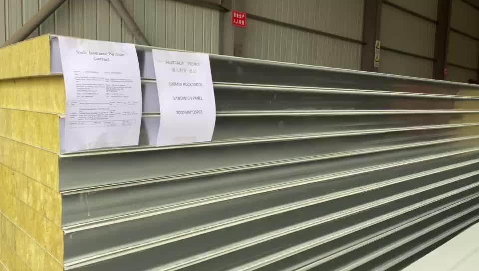 Rock Wool Roof Panels Metal Tile Panel Sandwich - Buy Rock Wool Wall ...