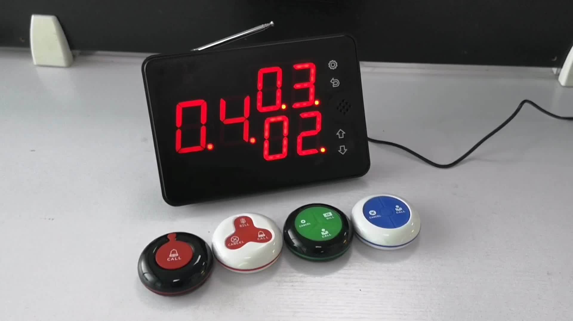 Koqi Limited Guest Customer Calling Buzzer System Service Bell Wireless ...