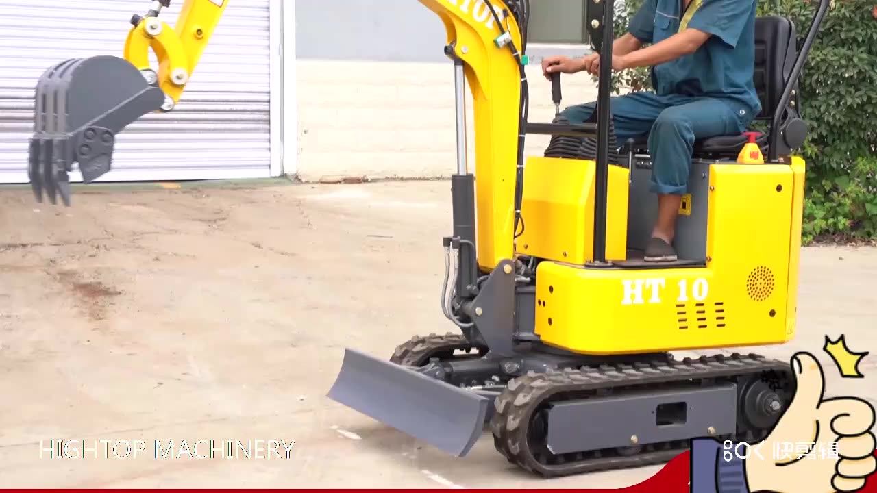 Mini Excavator Track Hoe Mini Bulldozer For Sale 1ton 2ton Small ...