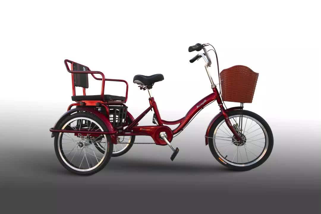 Red Color Fashion Design Three Wheel Bicycle Rickshaw Made In China ...