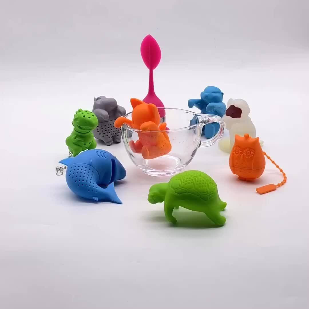 100% Food Grade Approved Silicone Cat Tea Infuser,Loose Leaf Silicone ...