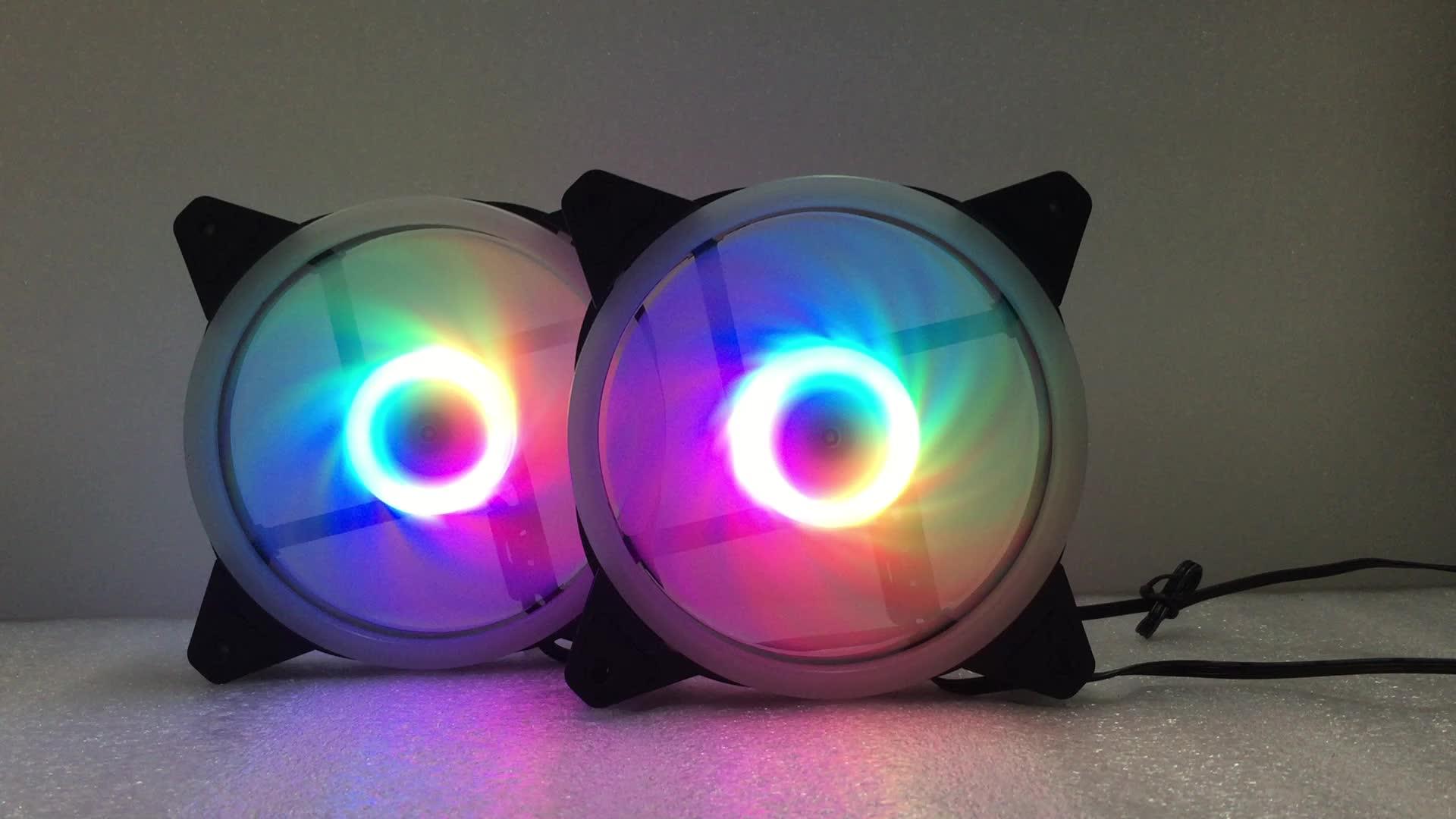Computer Case Fan 15led 33led Rgb Rainbow Ring - Buy Case Cooling Fan ...