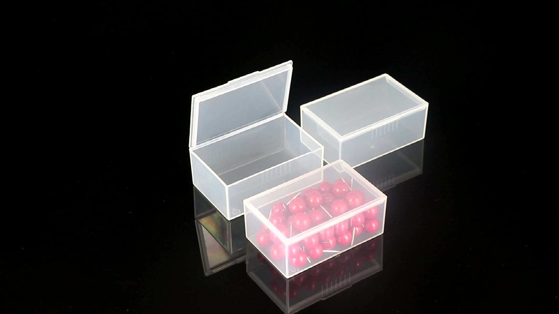 Square Mini Hard Boxes Plastics Storage Case Hair Band Rubber Protect ...