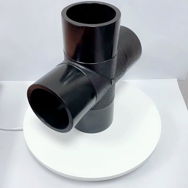 Oem Iso Butt Fusion Plastic Pipe Fittings Pe100 Material Cross Tee Hdpe ...
