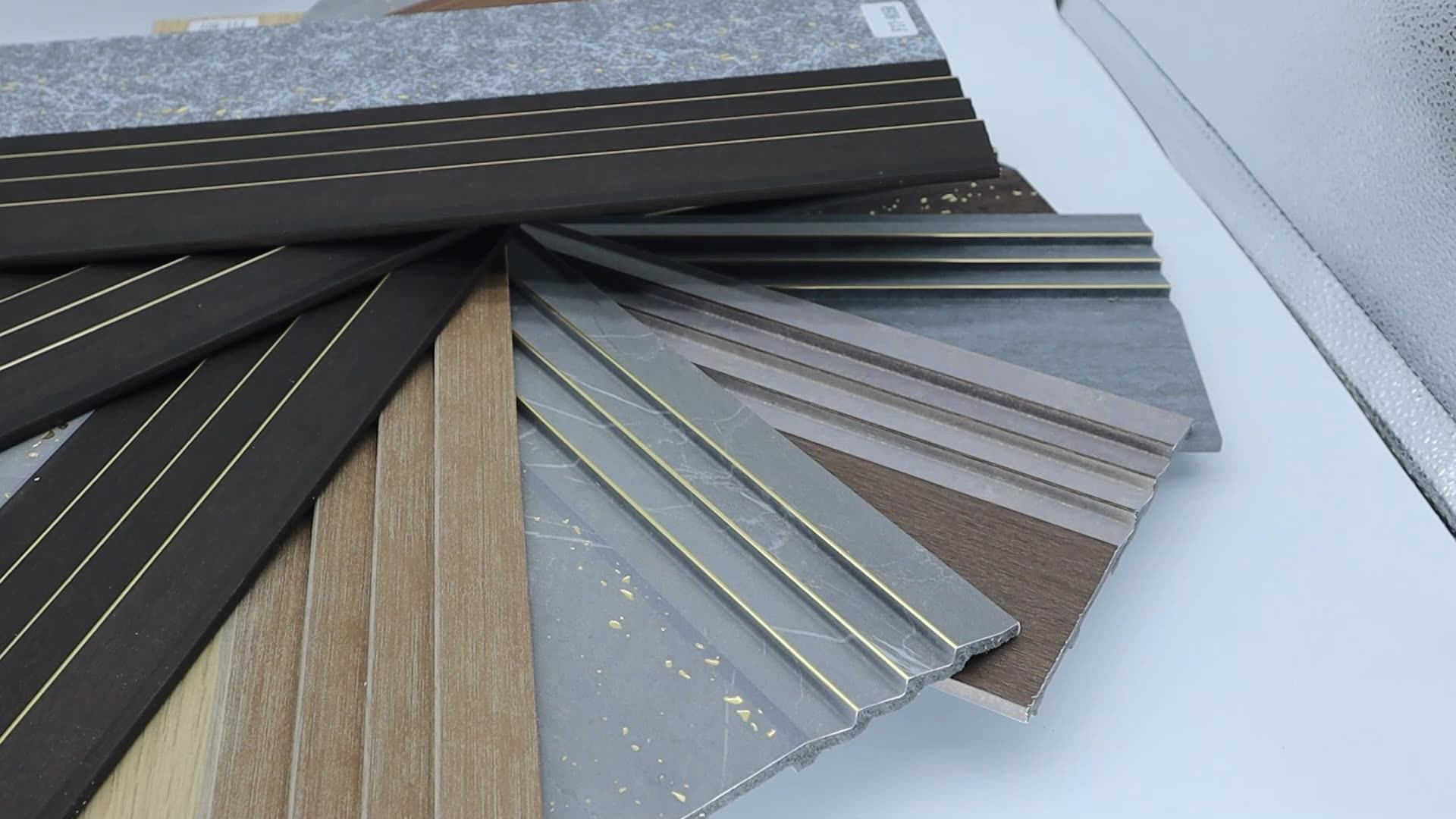 Modern Design 3d Decorative Wall Panel 100% Waterproof Gold Ps For ...