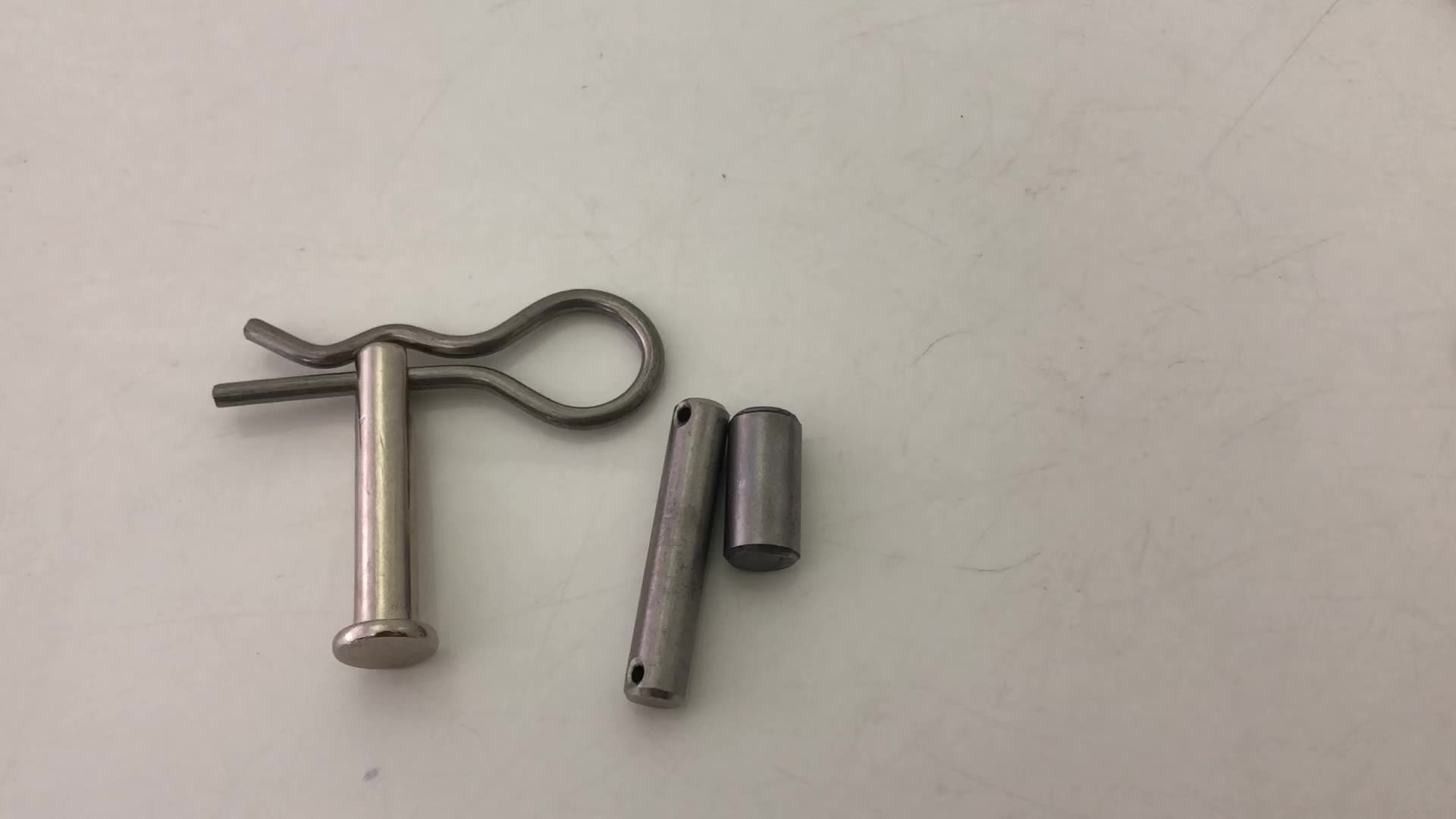 Din1444 Stainless Steel Flat Head Clevis Pins Grooved Clevis Pins With Head - Buy Flat Head ...