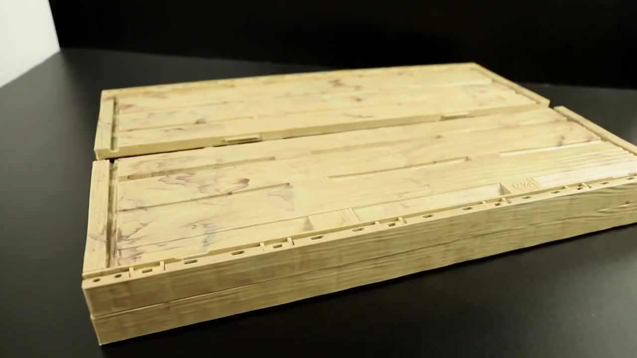 Plastic Fruit And Vegetable Folding Wooden Collapsible Crate ...