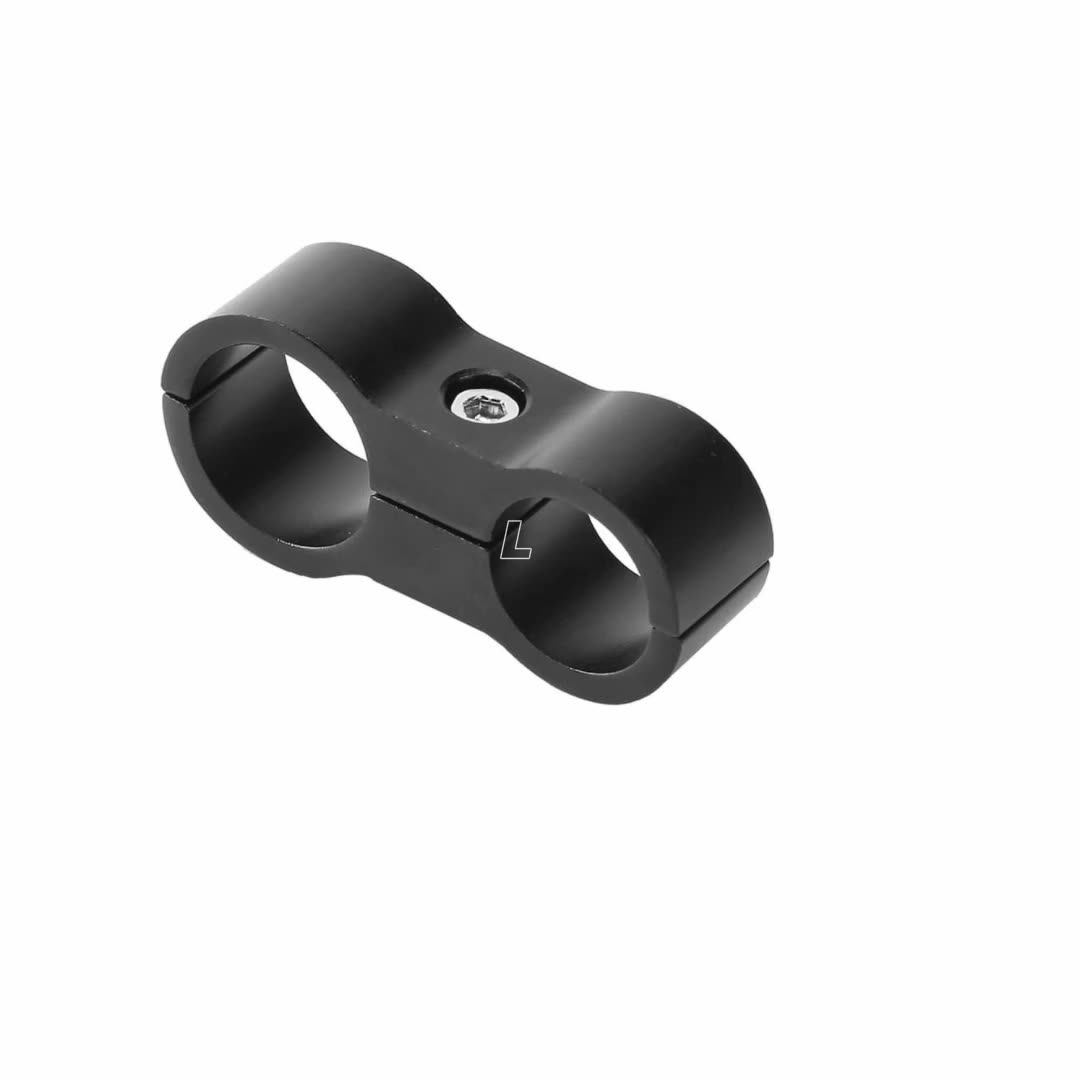Universal Anodized Aluminum Dual Hose Separator Clamp Fitting Adapter ...