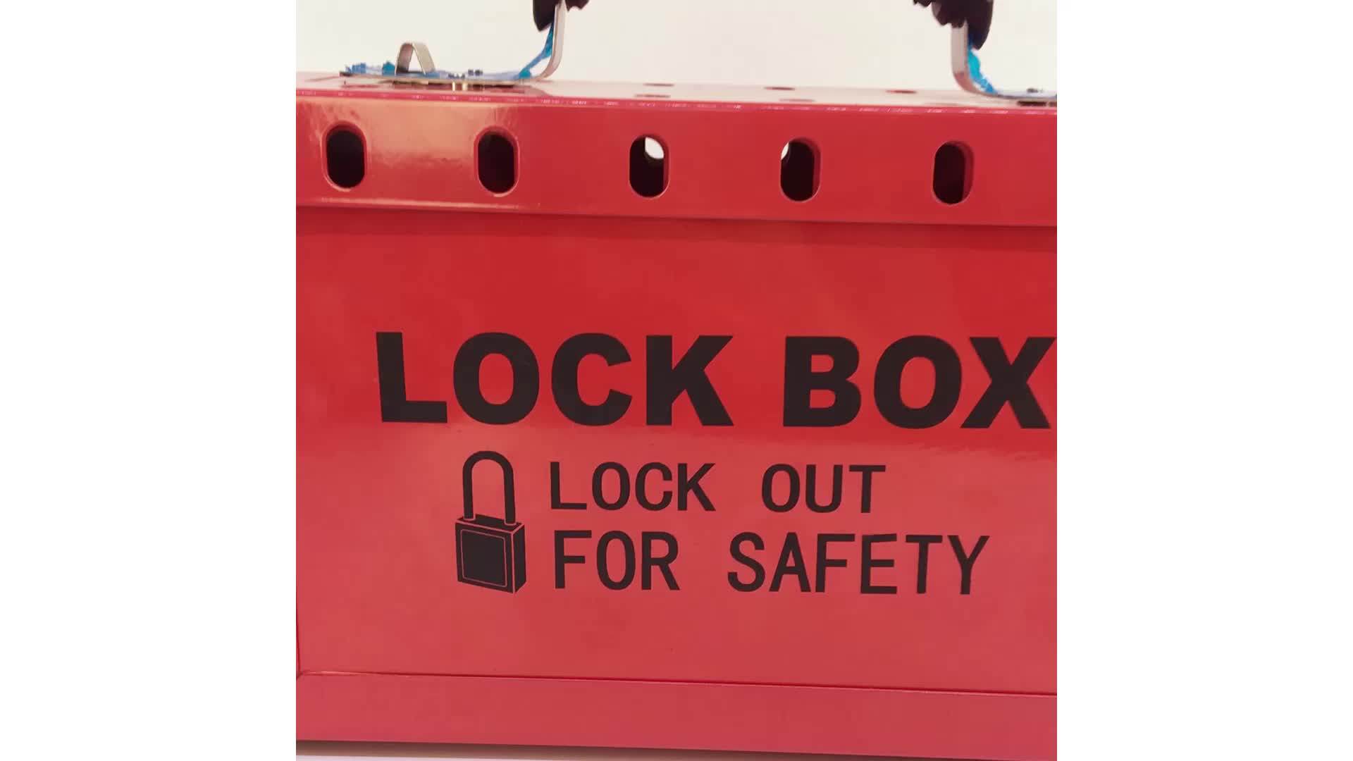 Combination Safety Lockout Box,Portable Group Loto Lock Box Key,Tagout ...
