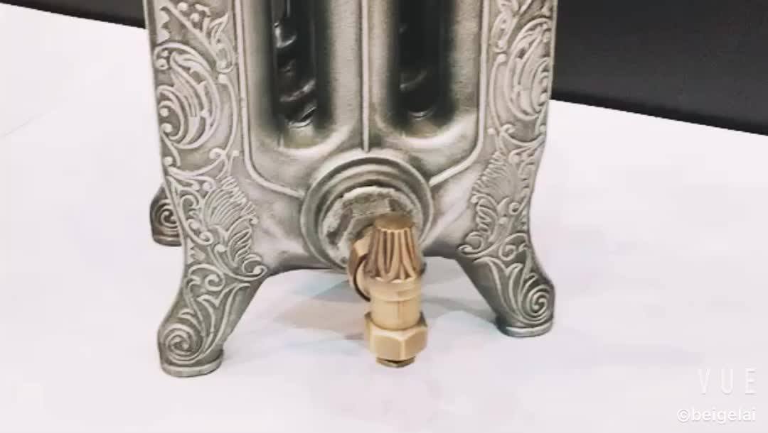 Antique 3-column Short Retro Cast Iron Radiator For Home Hvac System ...