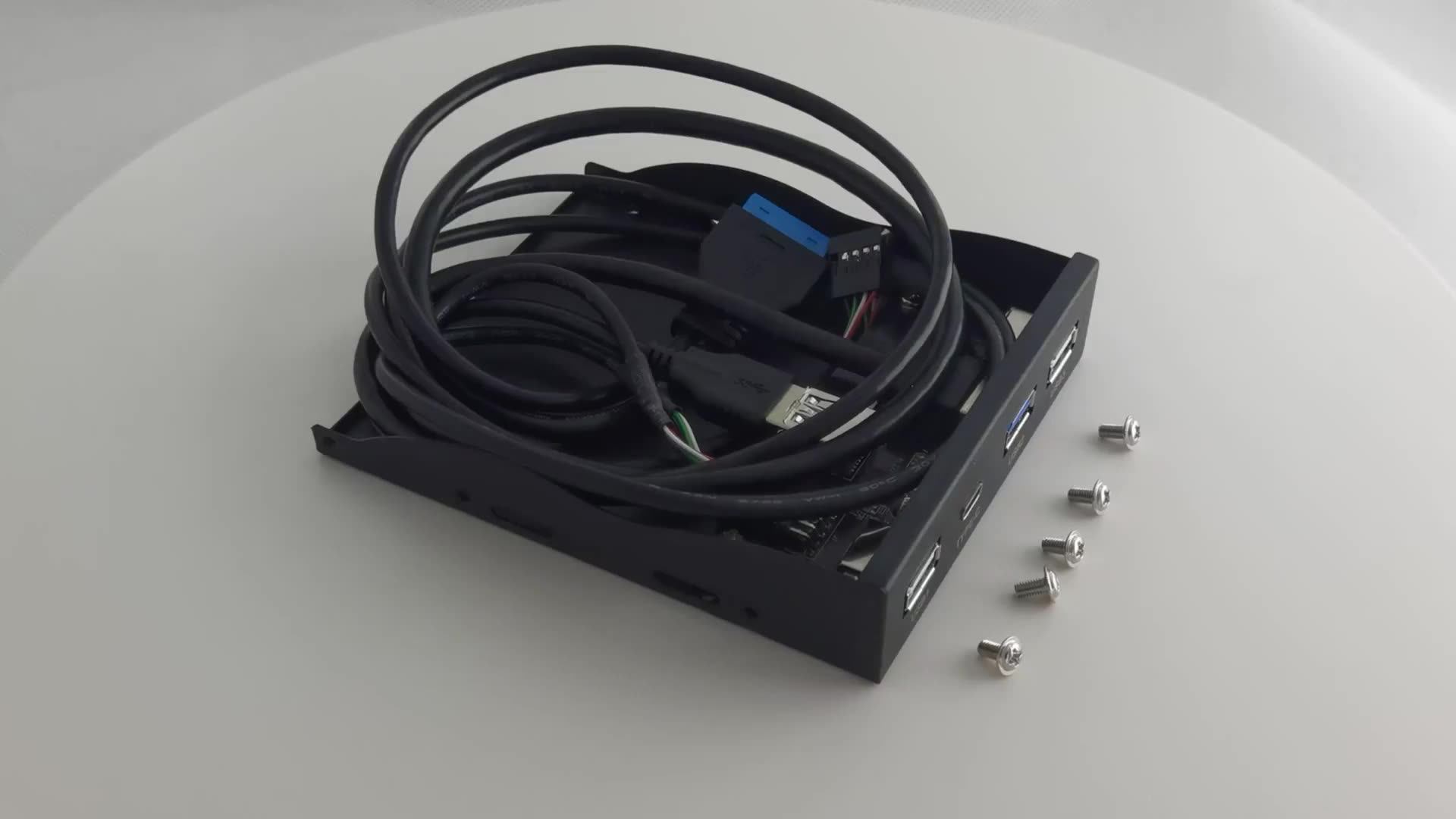 3.5" Desktop Front Panel With 2 X Usb 2.0 & 1 Usb 3.0 + 1 Type-c ...