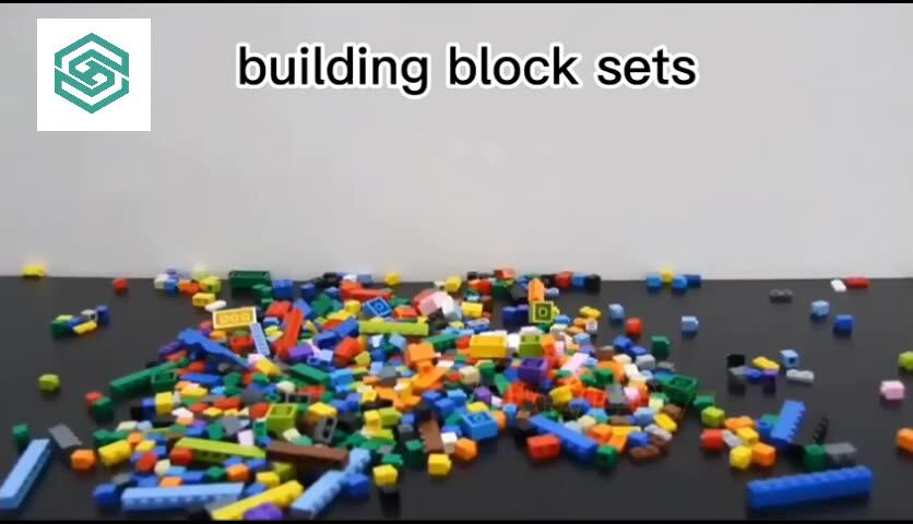 Hs Toy Diy Brick Bulk Kit Set Small Particle Building Blocks 1000 Pcs ...